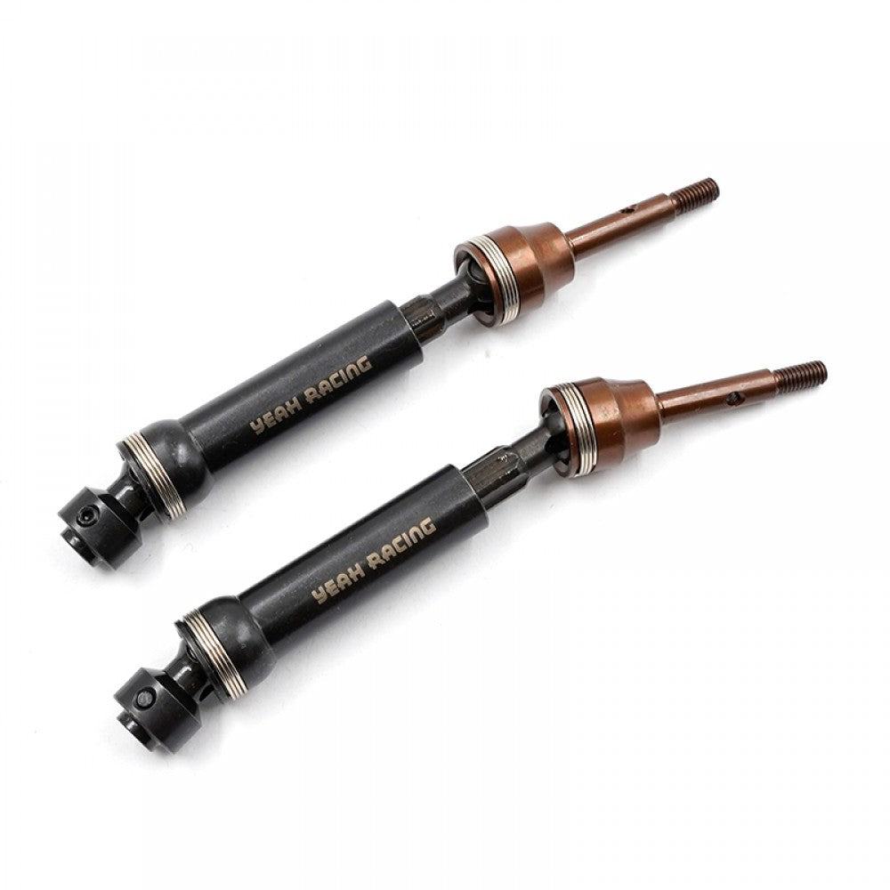 YEAH RACING TRSL-024BK HD TOOL STEEL UNIVERSAL DRIVE SHAFTS FITS DRAG ...