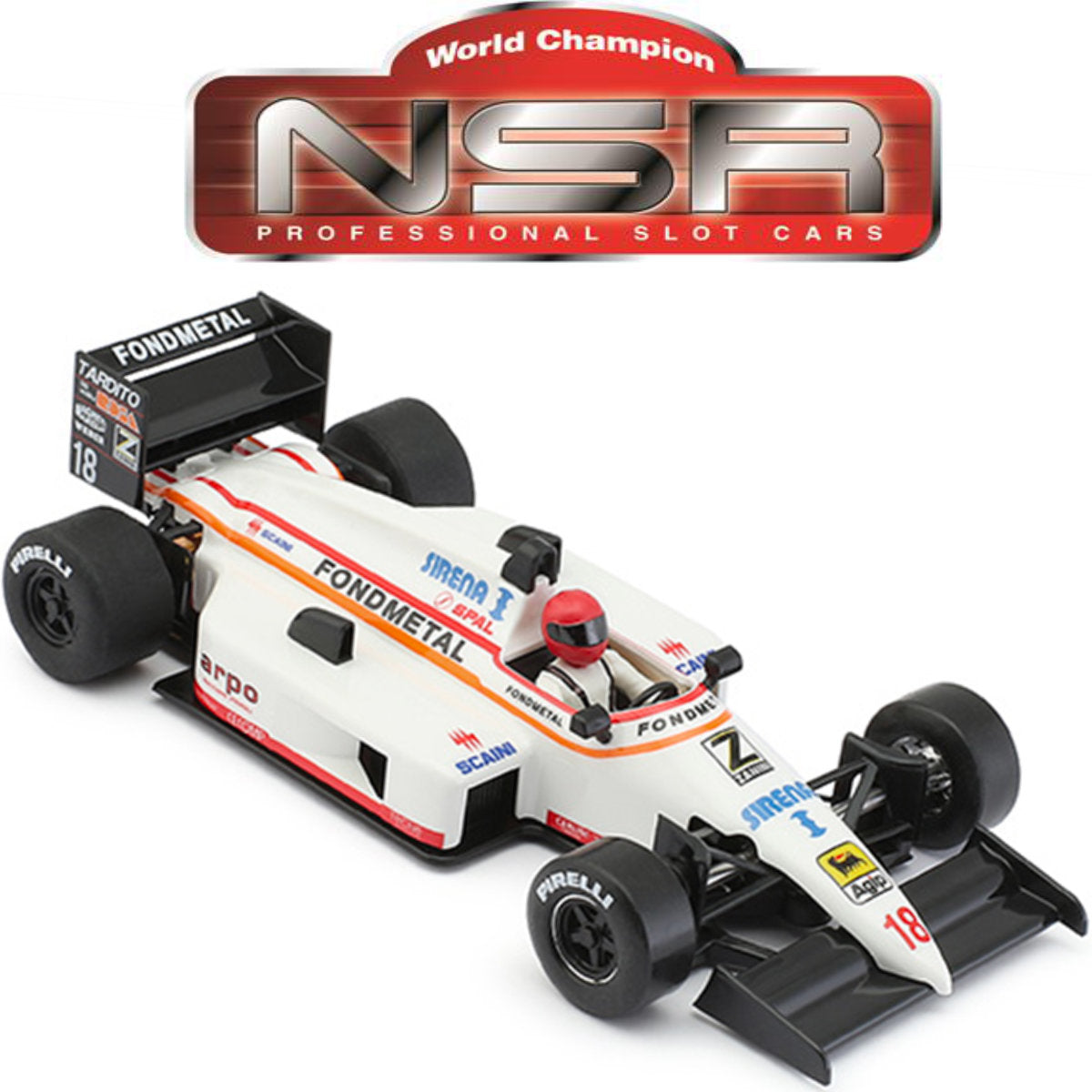 NSR Formula 86/89 #18 Fondmetal 1/32 Slot Car 0248 – Island Hobby Nut