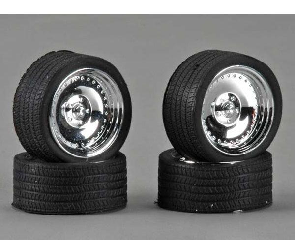 Pegasus Hobbies 2311 23" CL's w/ Tires Chrome Wheels (4) Model Kits ...