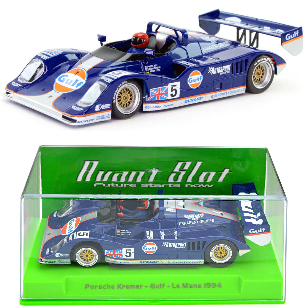 Avant Slot Porsche Kremer K8 Gulf Le Mans 1994 1/32 Slot Car 51304 ...