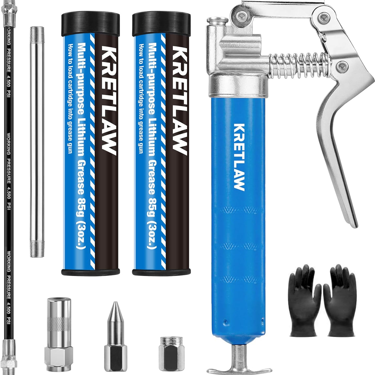 RC BOAT Marine Mini Grease Gun with Double 3oz Cartridge Grease and 12 ...