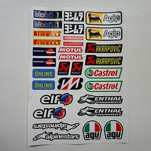 DECAL CITY Motocross Sponsor Logos Racing Sticker Sheet Universal (7.2 ...