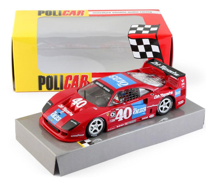 Policar Ferrari F40 1990 IMSA Road America 1/32 Slot Car CAR03A for Sl ...