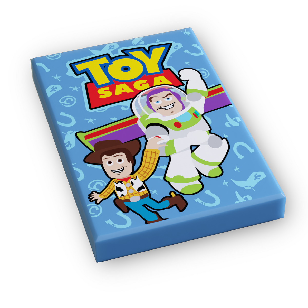 Toy Saga Movie Cover (2x3 Tile) made using LEGO part – Island Hobby Nut