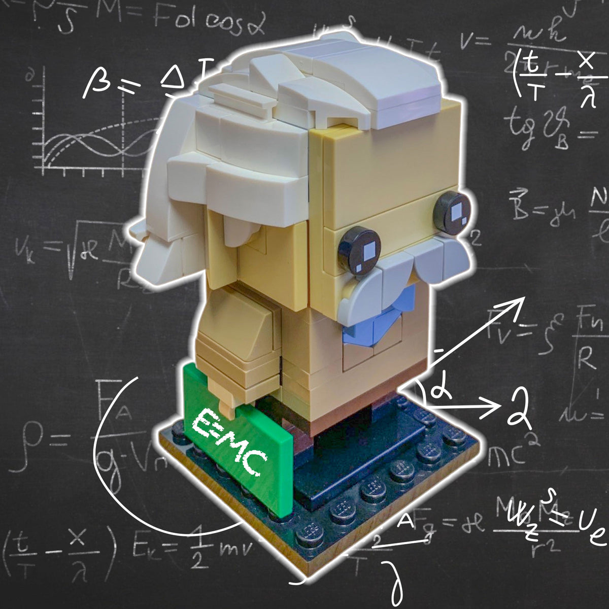 Albert Einstein - B3 Customs® Building Set – Island Hobby Nut