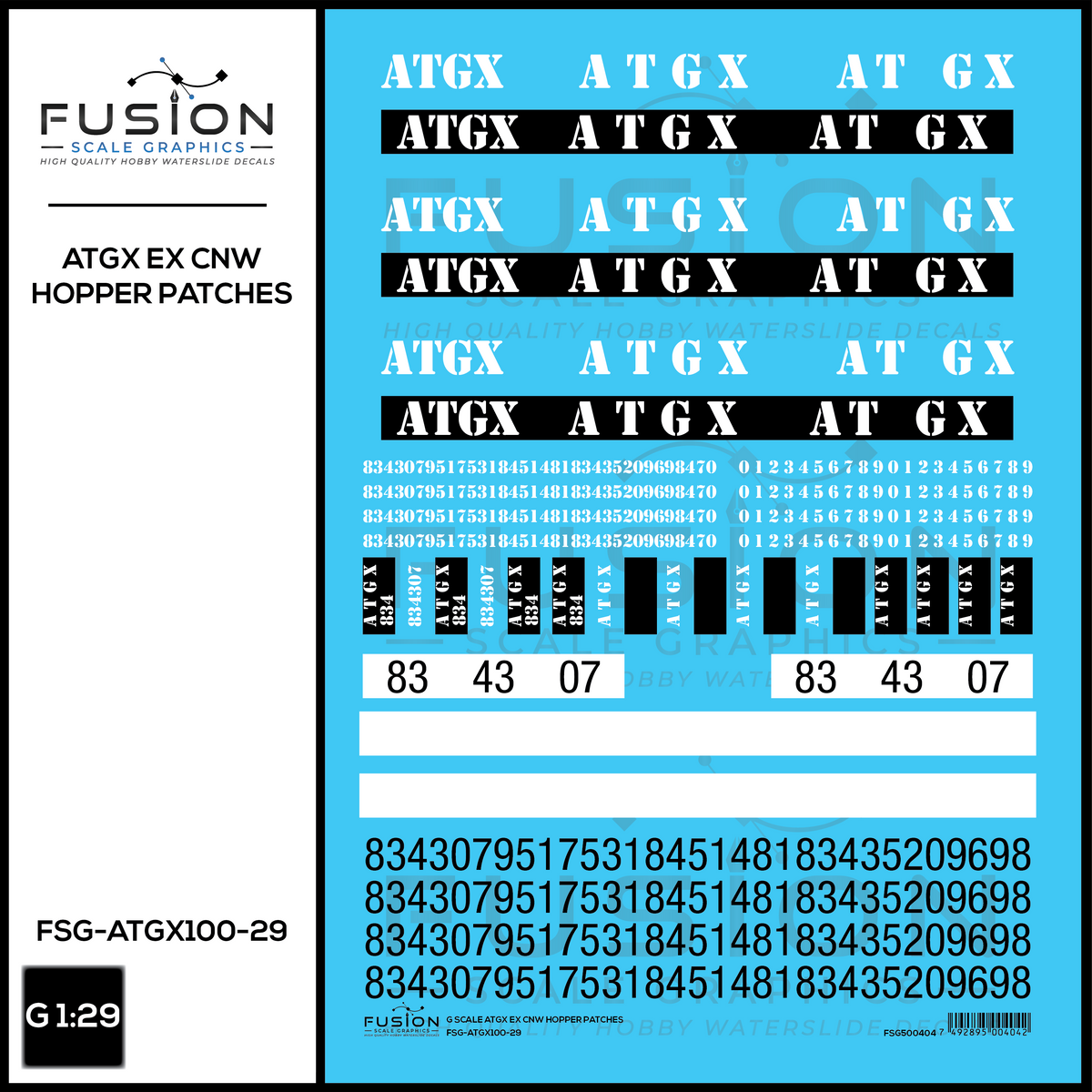 G 1:29 Scale ATGX Ex CNW Hopper Patches Decal Set – Island Hobby Nut