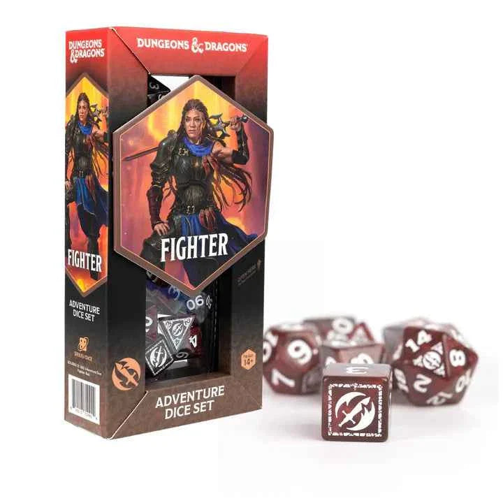 D&D Adventure Dice: Fighter (Red) – Island Hobby Nut
