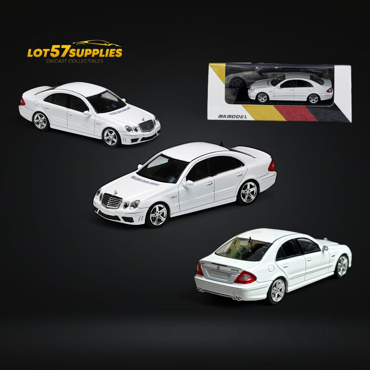 MK Model Mercedes-Benz E63 AMG W211 in White Limited to 599 Pcs 1:64 ...