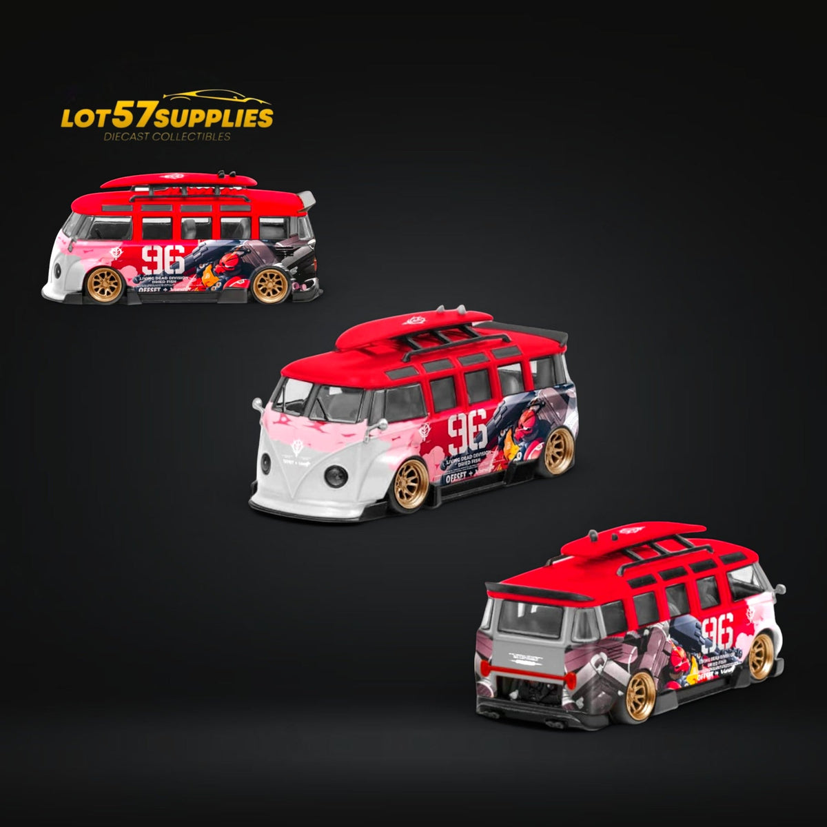 LF Model Volkswagen T1 Kombi WideBody with Surfboard in Akiba #96 Live ...