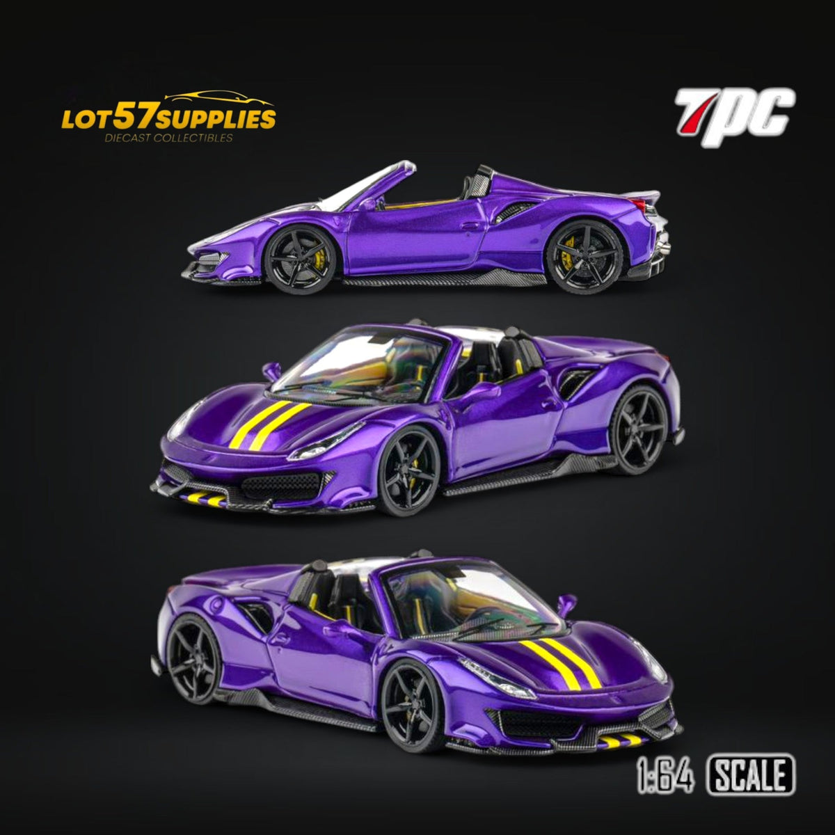 TPC Novitec 488 Roadster Deep Purple 1:64 – Island Hobby Nut