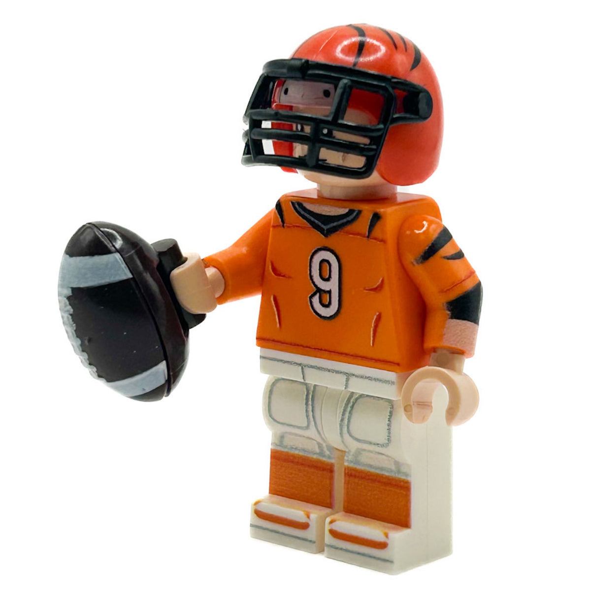 #9 QB Bengals Football Player Minifig - B3 Customs – Island Hobby Nut