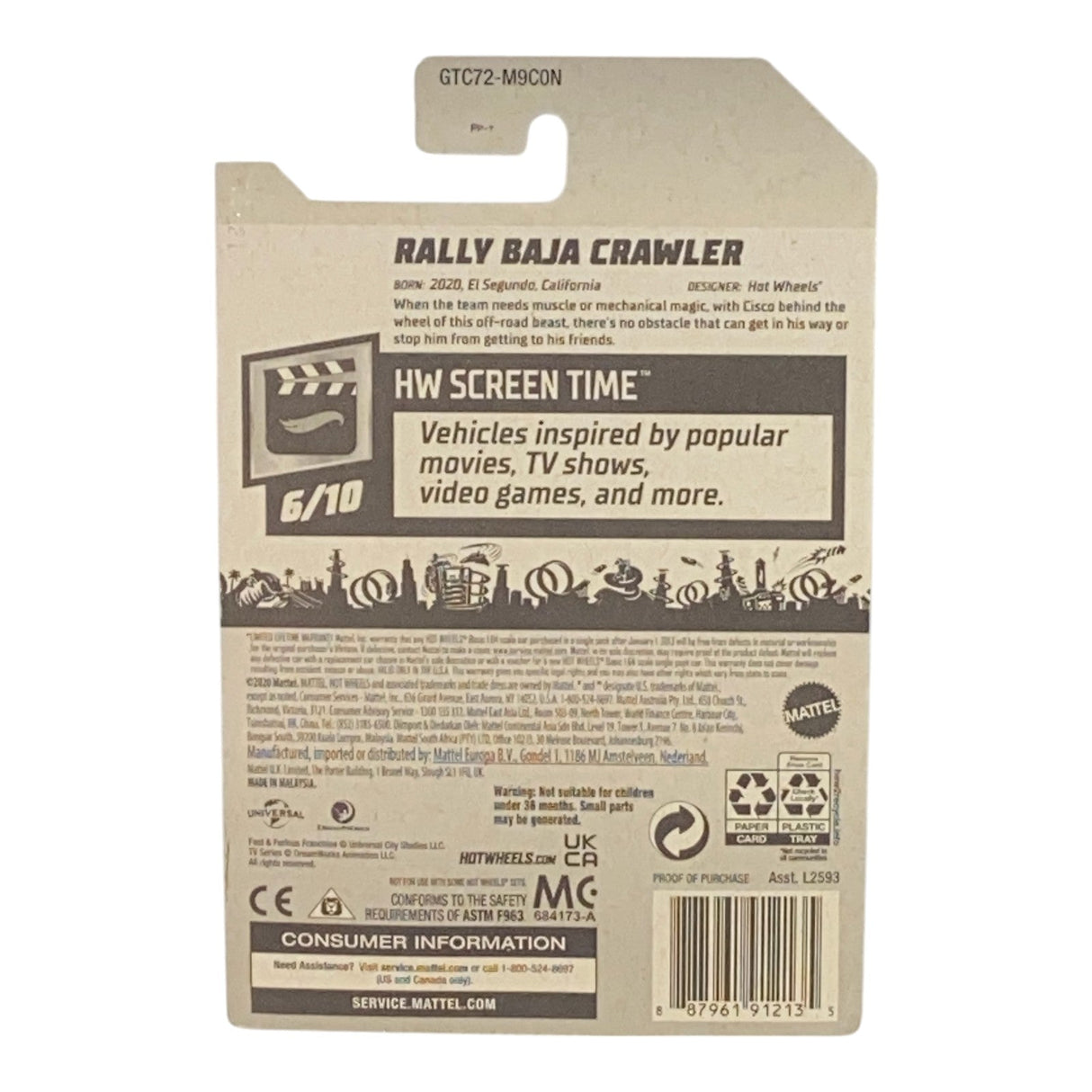 Hot Wheels Rally Baja Crawler - Green Screen Time Series 6/10 - Fast ...