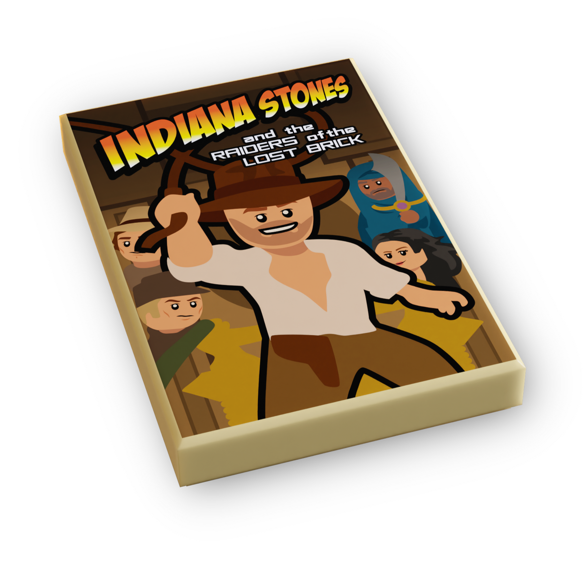 Indiana Stones, Raiders of Lost Brick Movie Cover (2x3 Tile) - B3 Cust ...