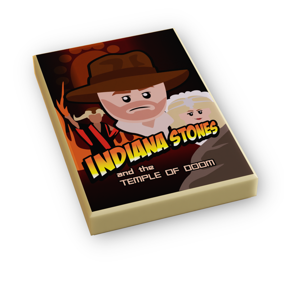 Indiana Stones, Temple of Doom Movie Cover (2x3 Tile) made using LEGO ...