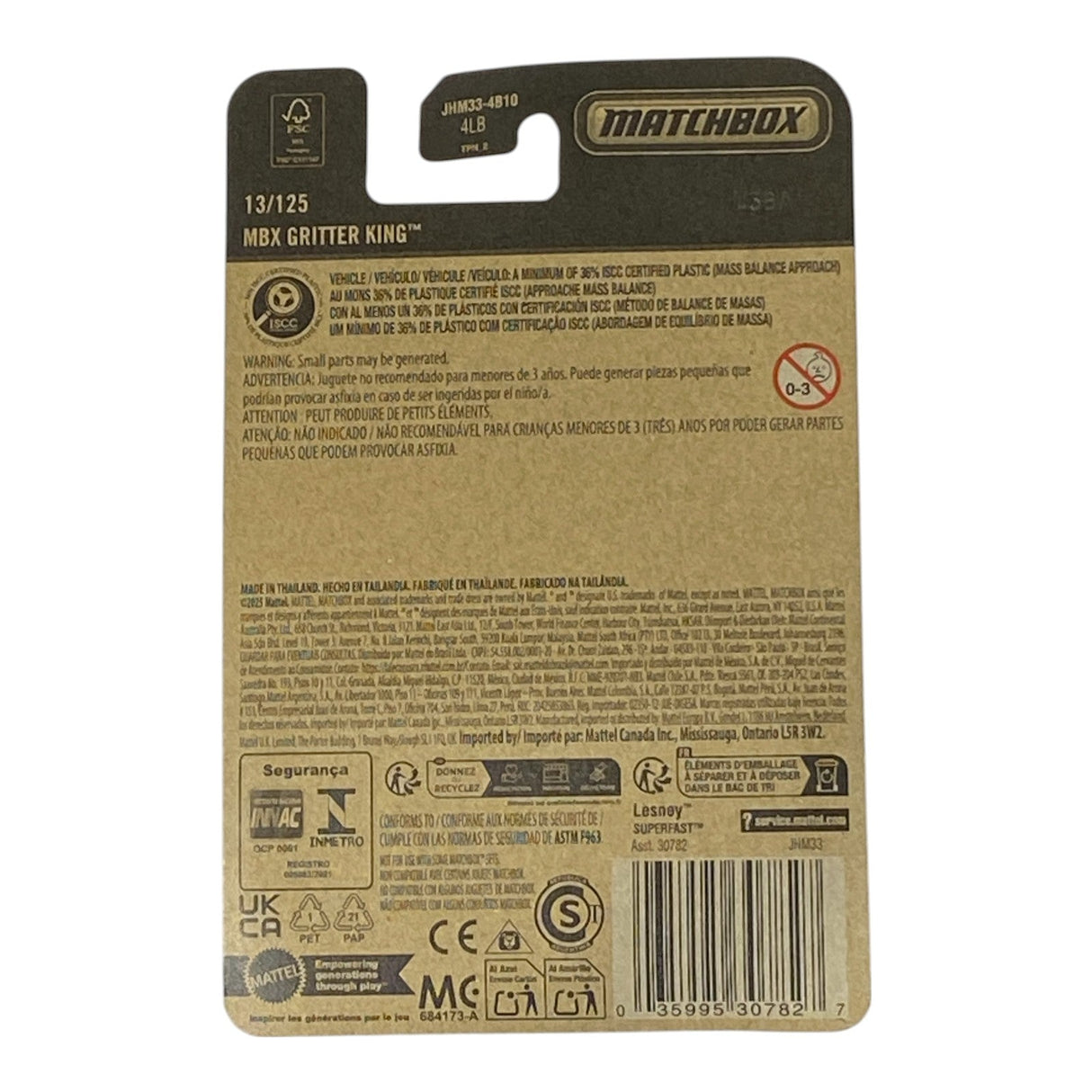 2026 Matchbox Series 13/125 - MBX Gritter King – Island Hobby Nut