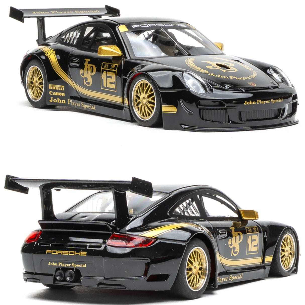 NSR Porsche 997 GT3 #12 John Player Special Sidewinder 1/32 Slot Car 0 ...