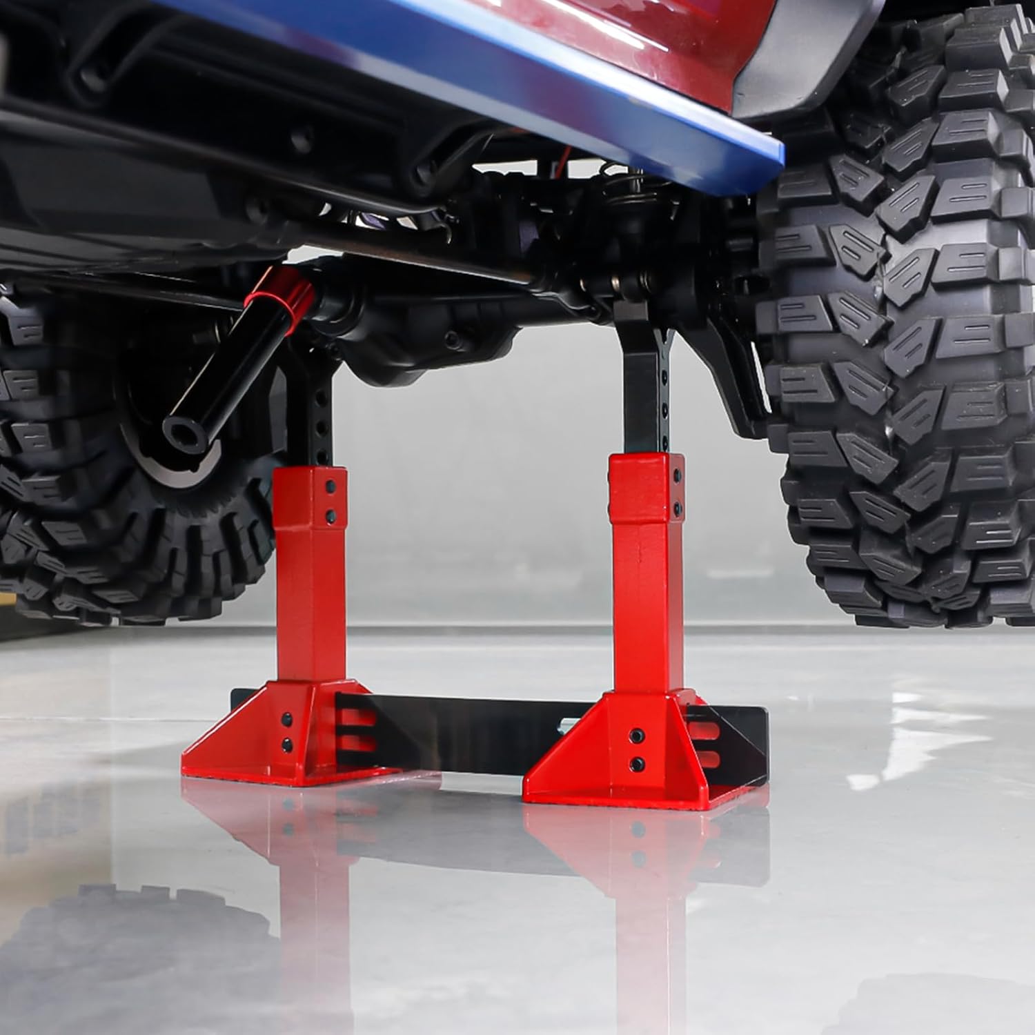 Powerhobby RC Car Jack Stand RED for 1/8 1/10 Scale Rock Crawler ...
