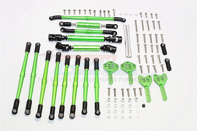GPM RACING SCX10 II ALUMINIUM CHASSIS LIFT UP COMBO (TIE RODS & CENTER ...