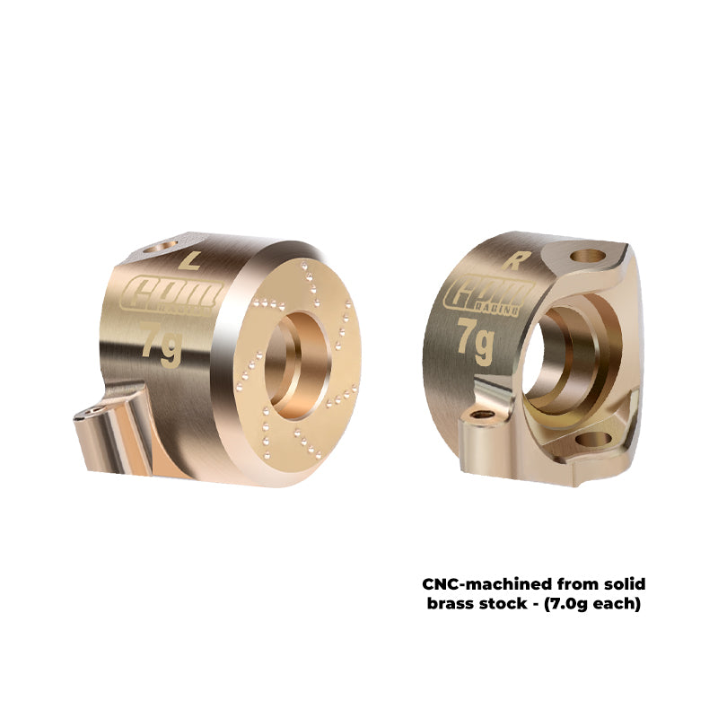 GPM RACING,AXIAL-SCX30 4X4 RTR BRASS FRONT STEERING BLOCKS (STEERING K ...