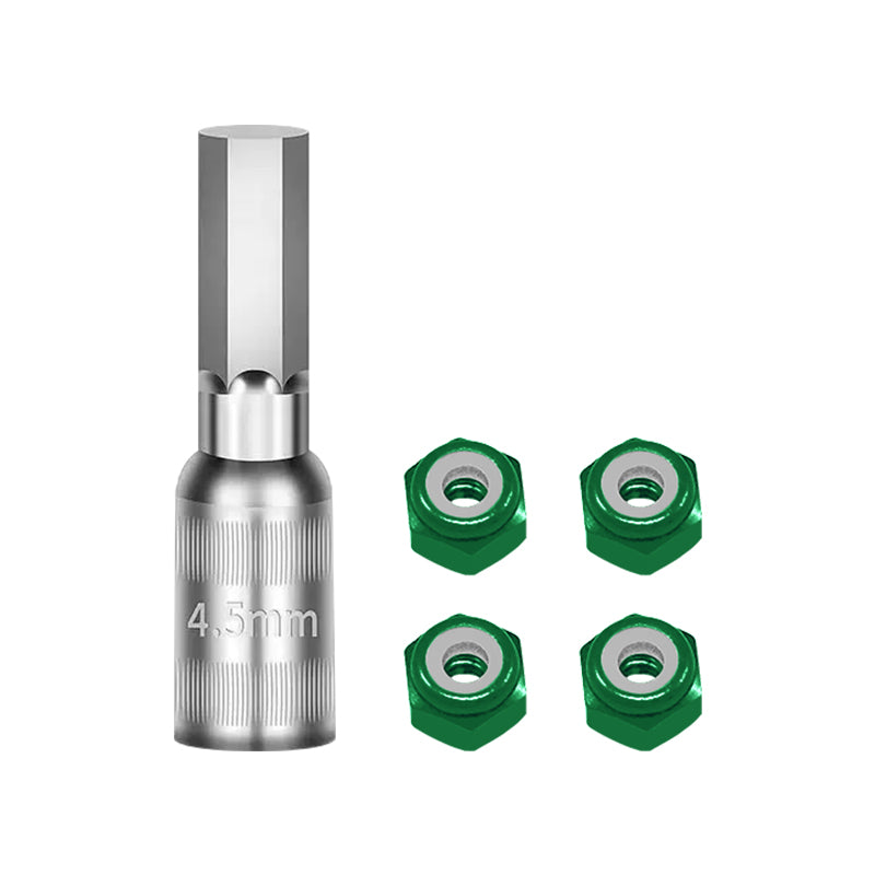 GPM RACING,AXIAL-SCX30 4X4 RTR WHEEL NUT (4) & WHEEL NUT TOOL SCX30/00 ...