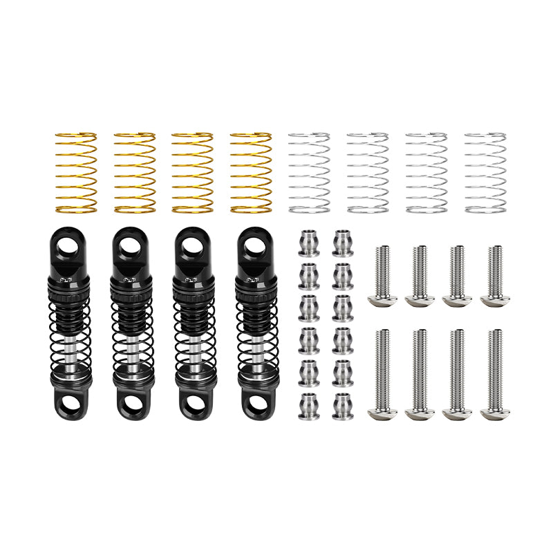 GPM RACING,AXIAL-SCX30 4X4 RTR ALLOY ADJUSTABLE SHOCK SET (4) 22 MM AX ...
