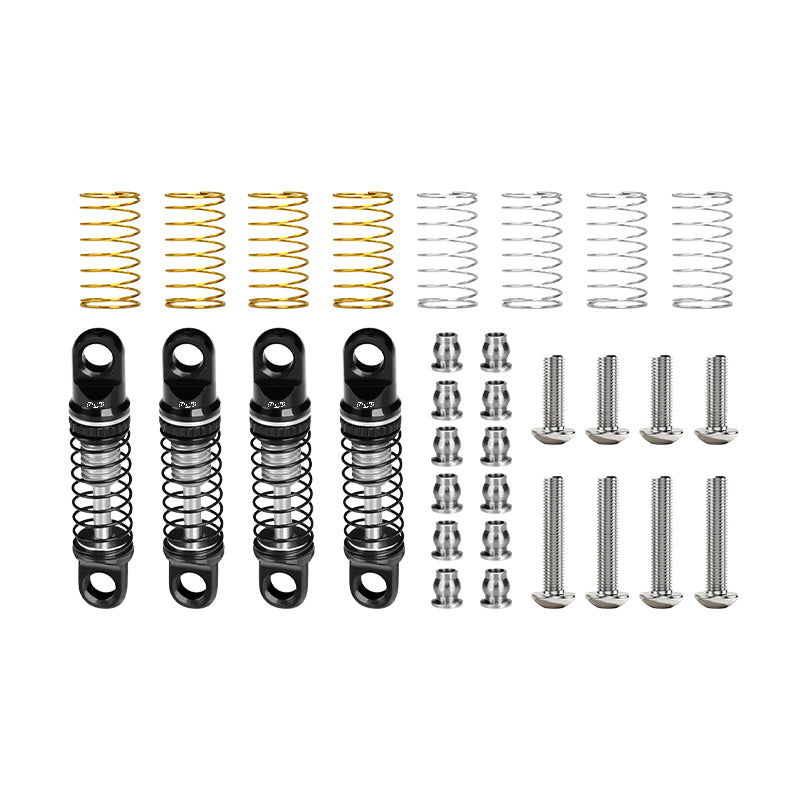 GPM RACING,AXIAL-SCX30 4X4 RTR ALLOY ADJUSTABLE SHOCK SET (4) 22 MM AX ...