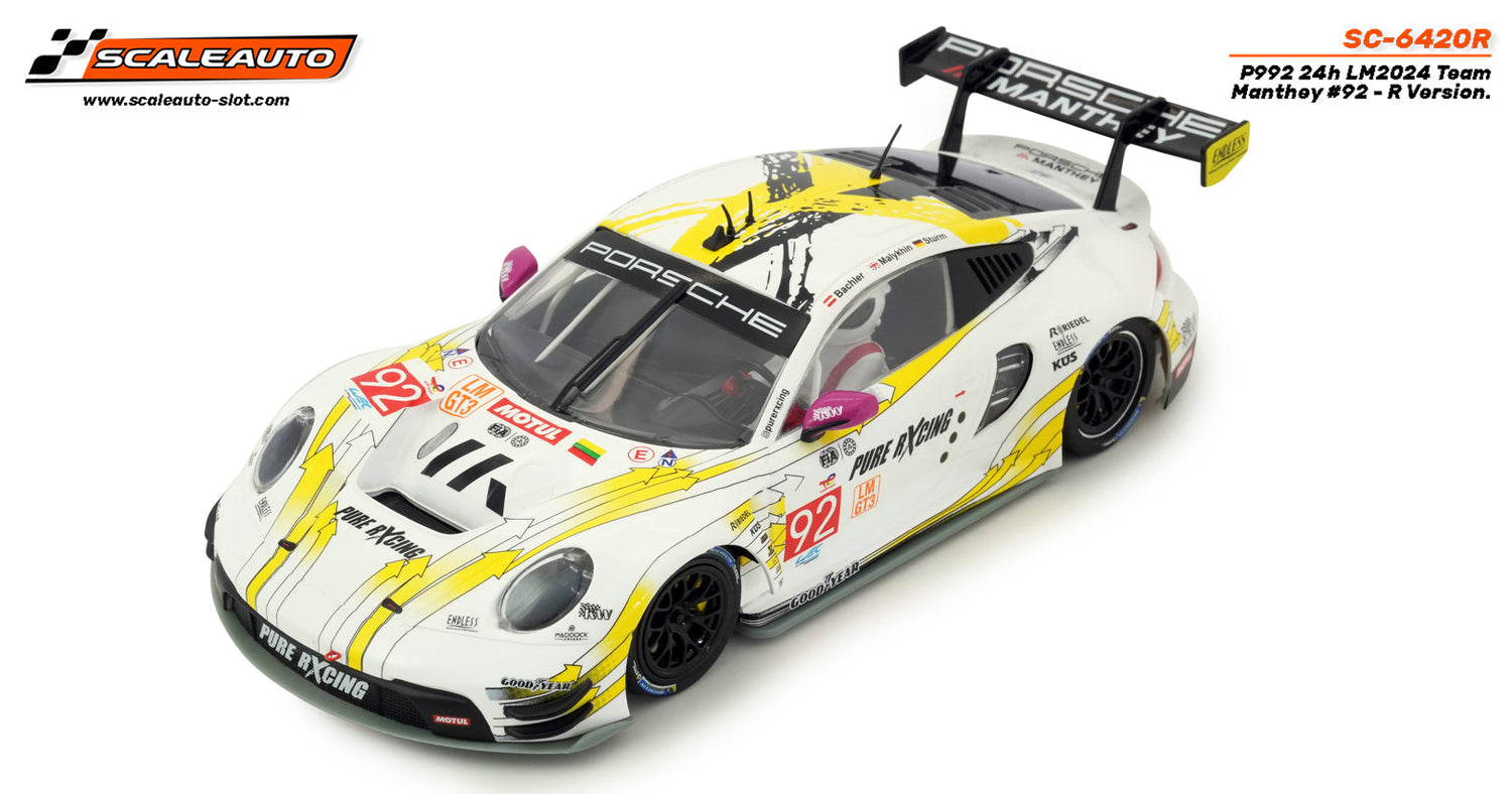 Scaleauto Porsche 911 GT3 R (992) Le Mans 24h 1/32 Slot Car SC-6420R ...
