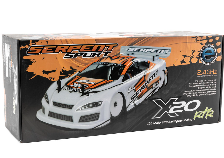 Serpent Medius X20 1/10 RTR 4WD Electric Touring Car w/2.4GHz Radio Sy ...