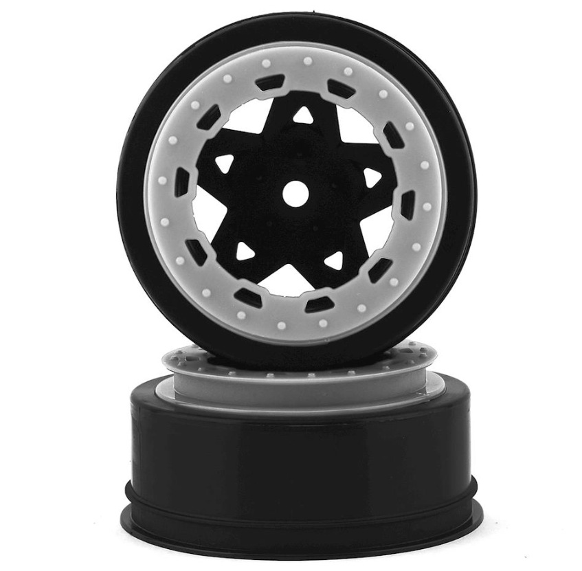 JConcepts 3390BW Tremor Short Course Wheels (Black) (2) (Slash Front ...