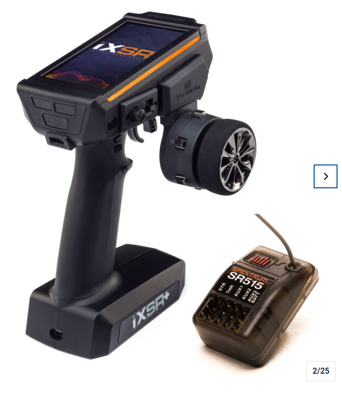 SPEKTRUM iXSR+ 12-Channel DSMR+ Transmitter with SR515 Receiver / DRAG ...