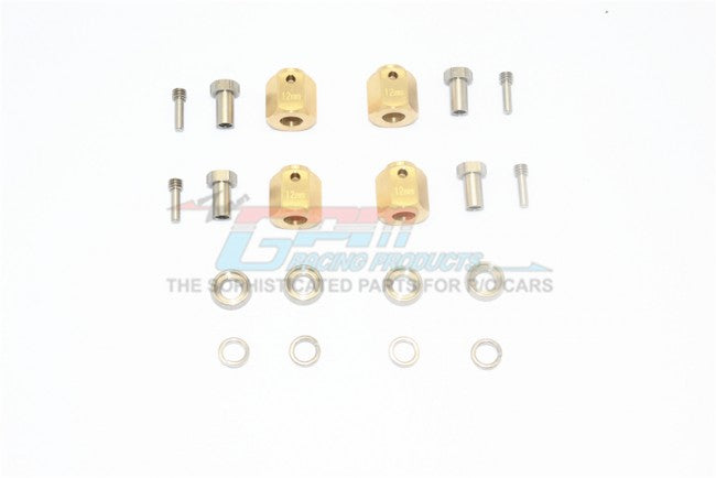 GPM RACING TRAXXAS TRX 4 BRASS WHEEL HEX ADAPTERS 12MM -20PC SET TRX40 ...