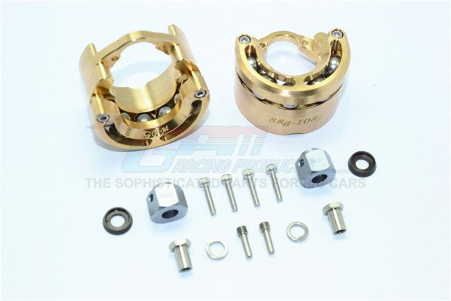 GPM RACING TRX 4 TRX 6 BRASS PENDULUM WHEEL KNUCKLE AXLE WEIGHT + 9MM ...