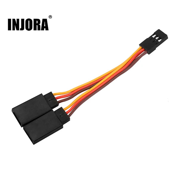 INJORA Tool-wire09 9cm 1 To 2 JR Plug Y Wire Cable Lights Servos Conne ...