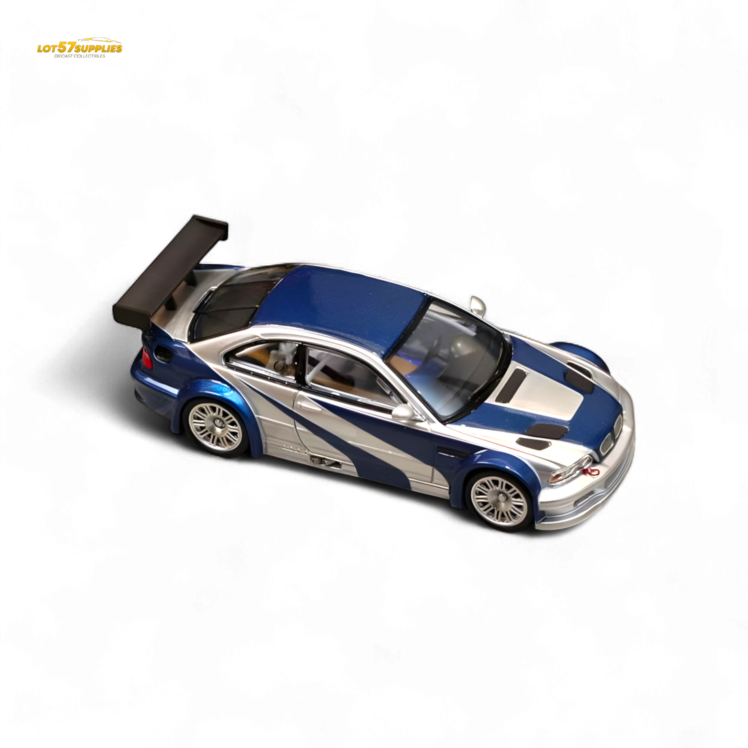 (Pre-Order) Ghost Player BMW E46 M3 GTR - Silver Blue Classic NFS Live ...