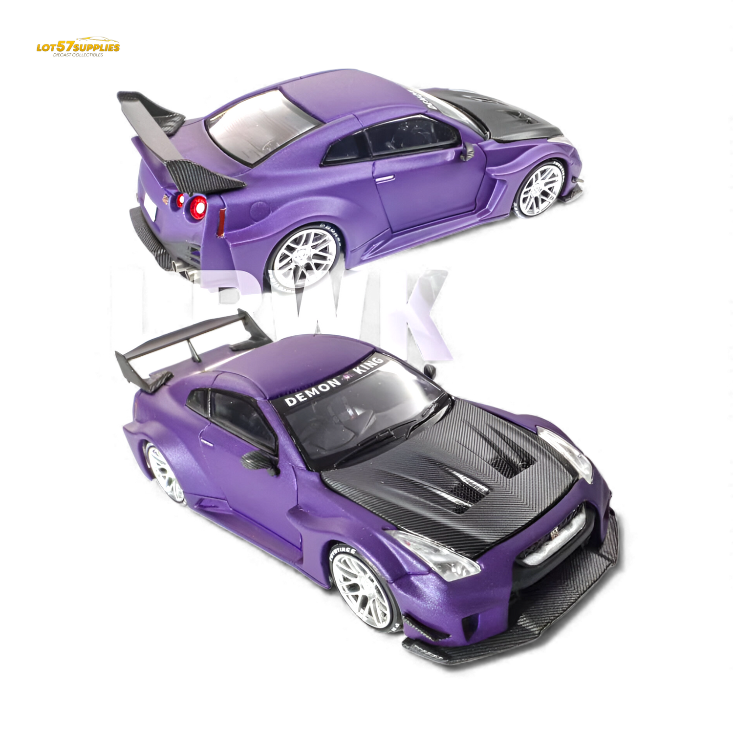 (Pre-Order) Demon King Auto GT-R R35RR - Royal Purple Carbon Cap IMXpo ...