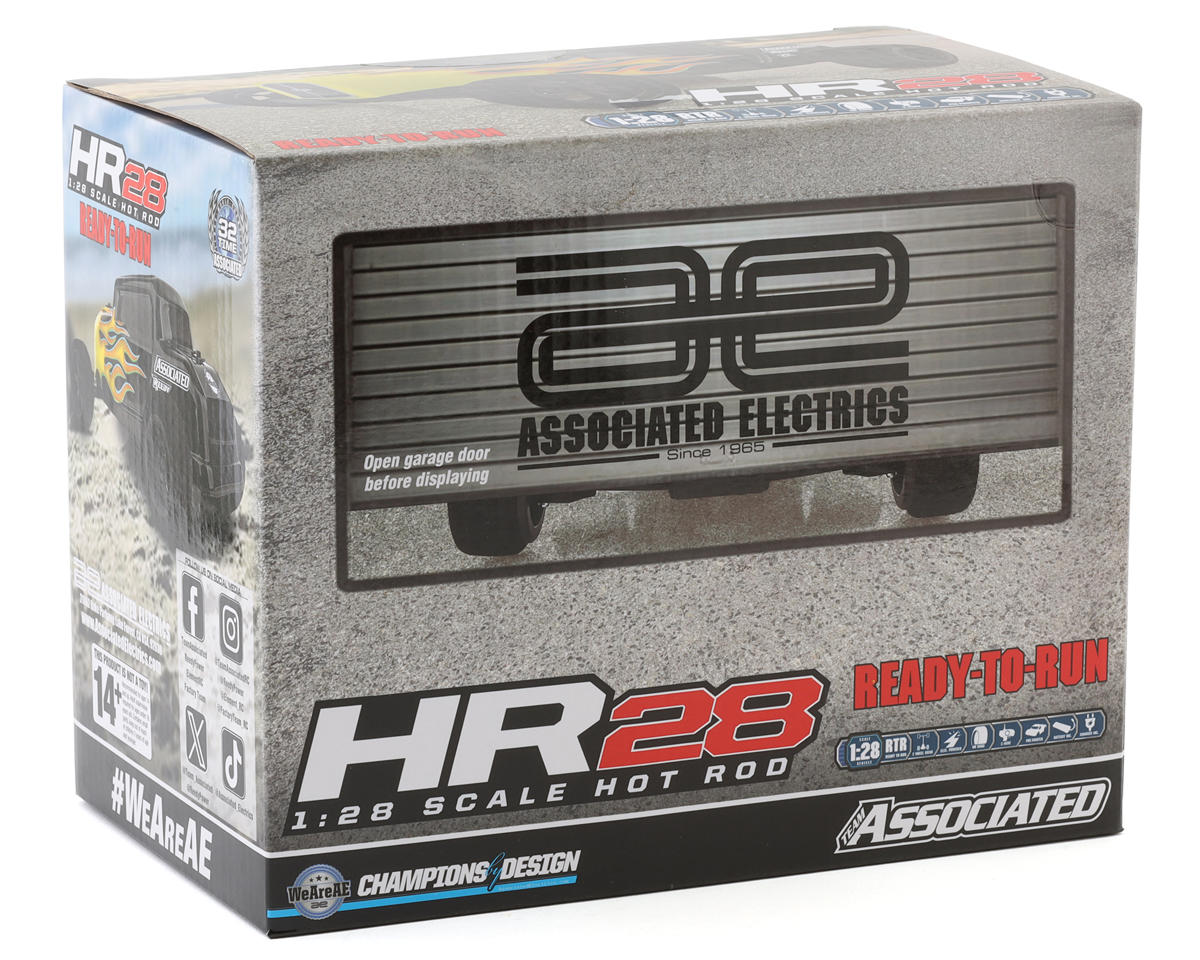 Team Associated 20163 HR28 1/28 Scale Mini RTR Hot Rod w/2.4GHz Radio ...