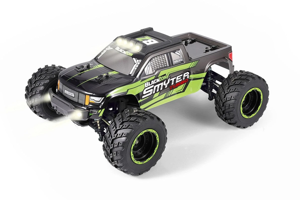 BlackZon Smyter MT Turbo 1/12 4WD RTR 3S Brushless Monster Truck - Gre ...
