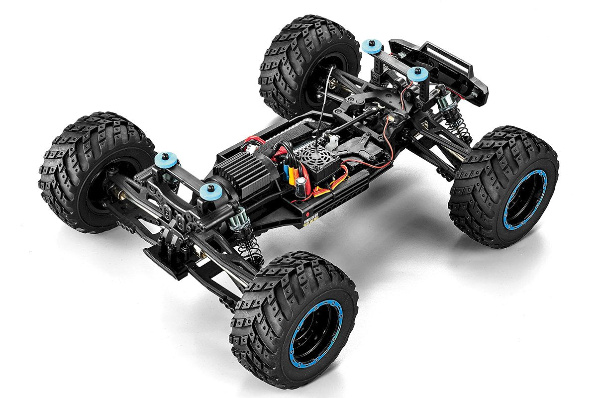 BlackZon Smyter MT Turbo 1/12 4WD RTR 3S Brushless Monster Truck - Blu ...