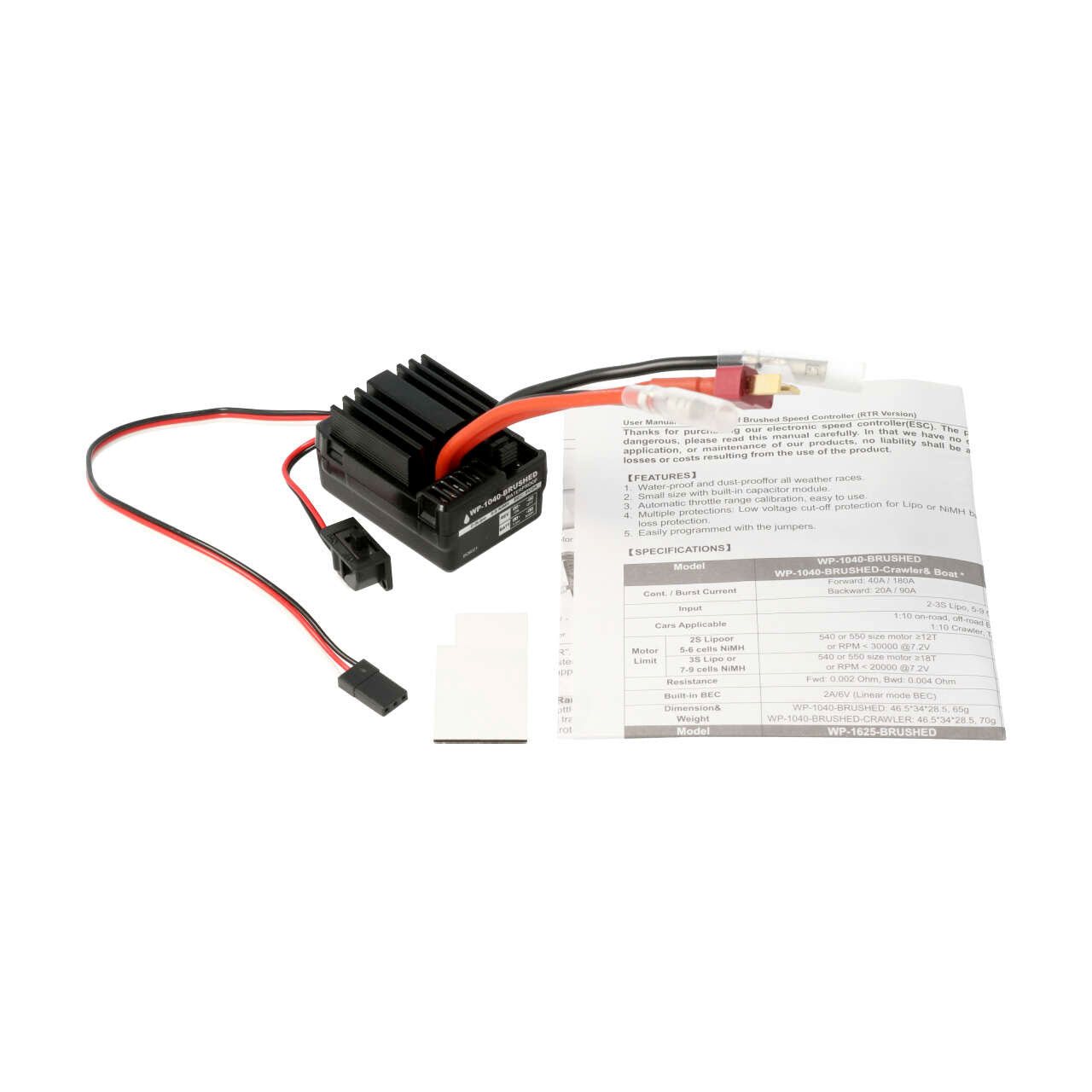 CEN Racing Electronic Speed Control (WP-1040) ESC 40Amp HobbyWing Desi ...