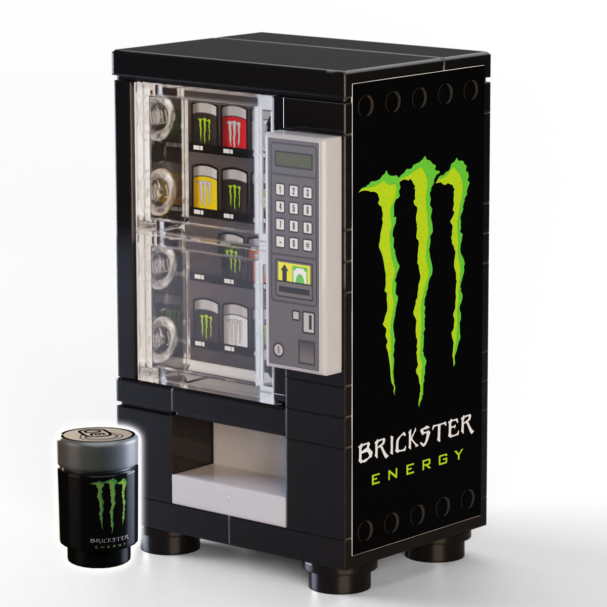 Brickster Energy Drink Minifig Vending Machine – Island Hobby Nut