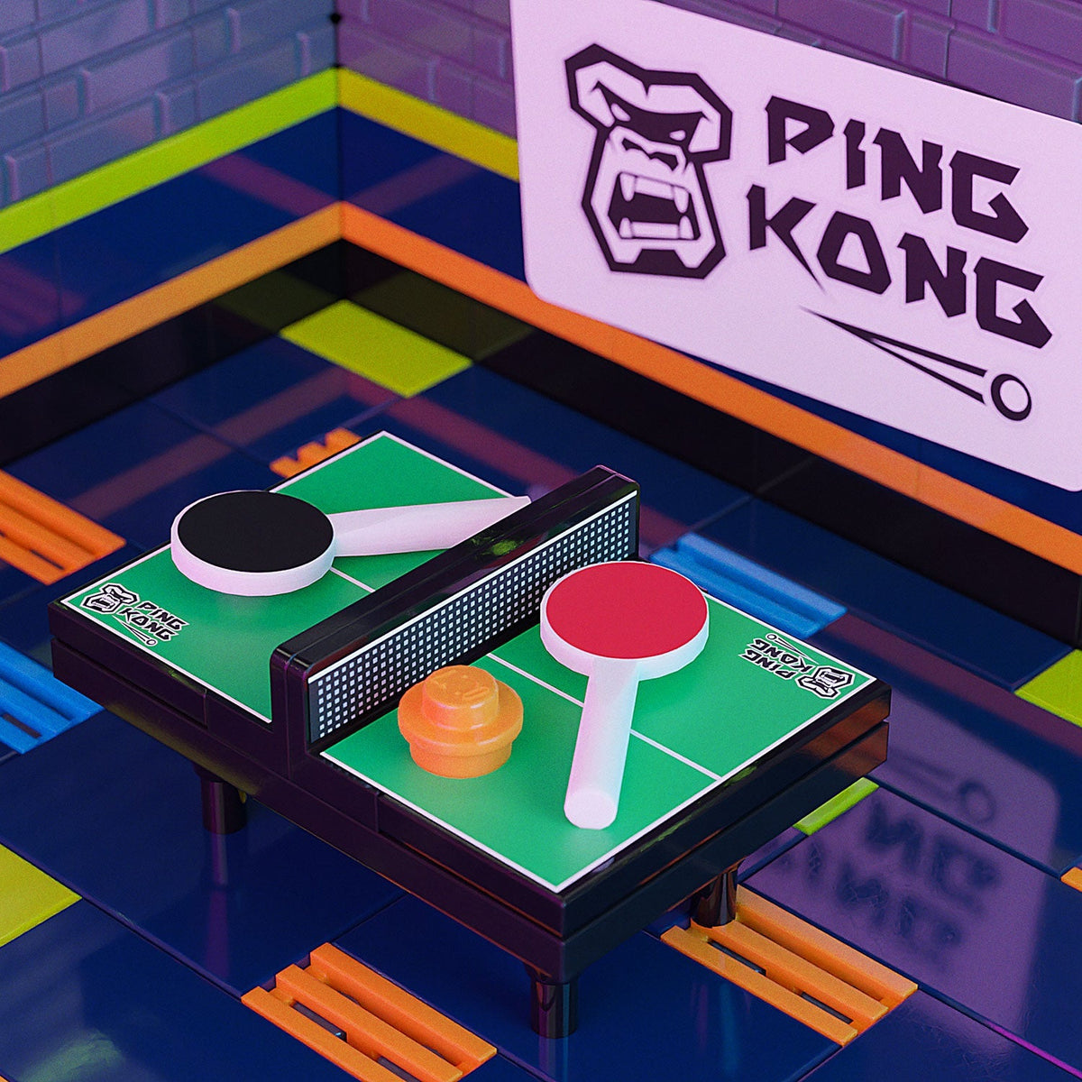 Ping Kong - Custom Ping Pong Table made using LEGO parts - B3 Customs ...