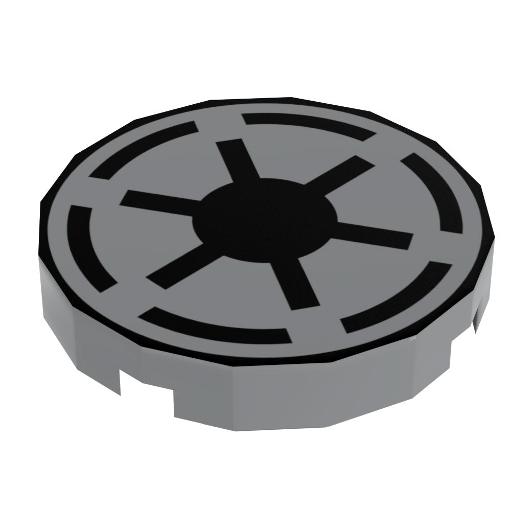Republic Crest - Custom Printed Star Wars 2x2 Round Tile made using LE ...