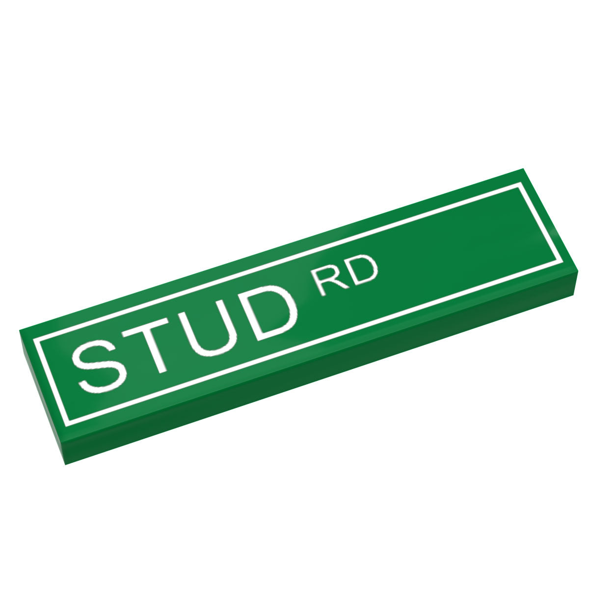 Stud Road Street Sign made with LEGO part (1x4 Tile) - B3 Customs ...