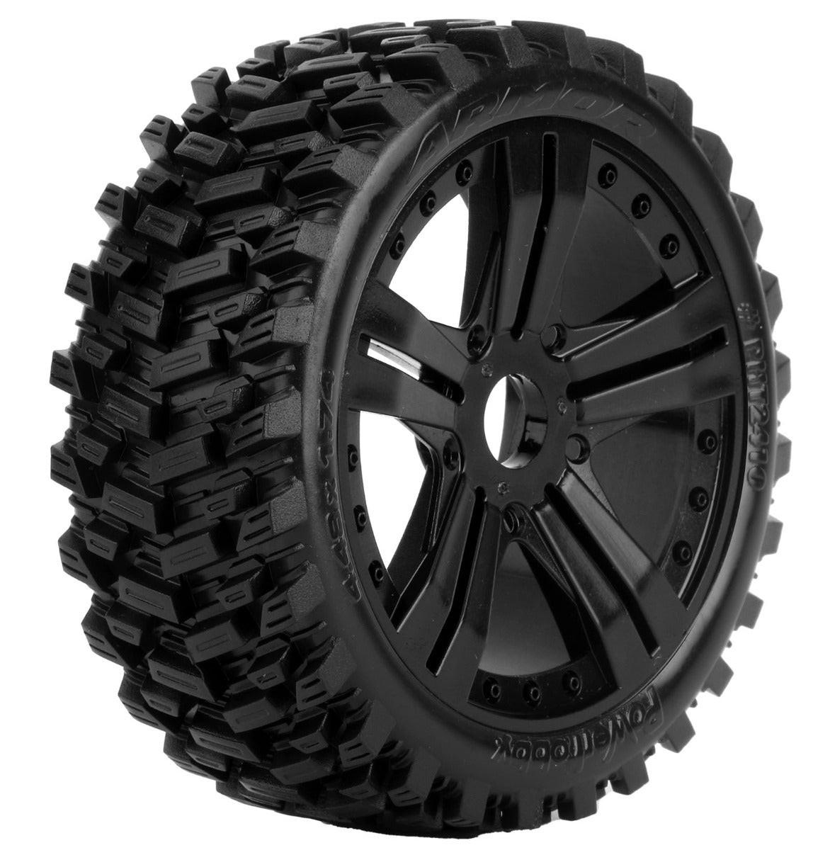 Powerhobby Armor 1/8 Buggy Belted All Terrain Mounted Tires 17MM Claw ...