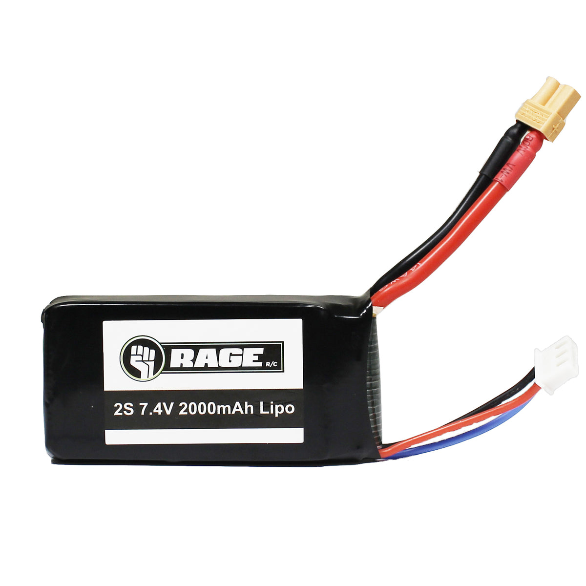 Rage RC RGR4212 2S 7.4V 2000mAh Lipo Battery with XT30 Connector ...