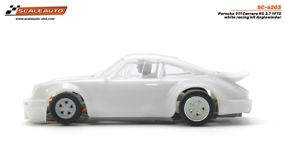 Scaleauto 1973 Porsche 911 Carrera RS 2.7 White Kit 1/32 Slot Car SC-6 ...