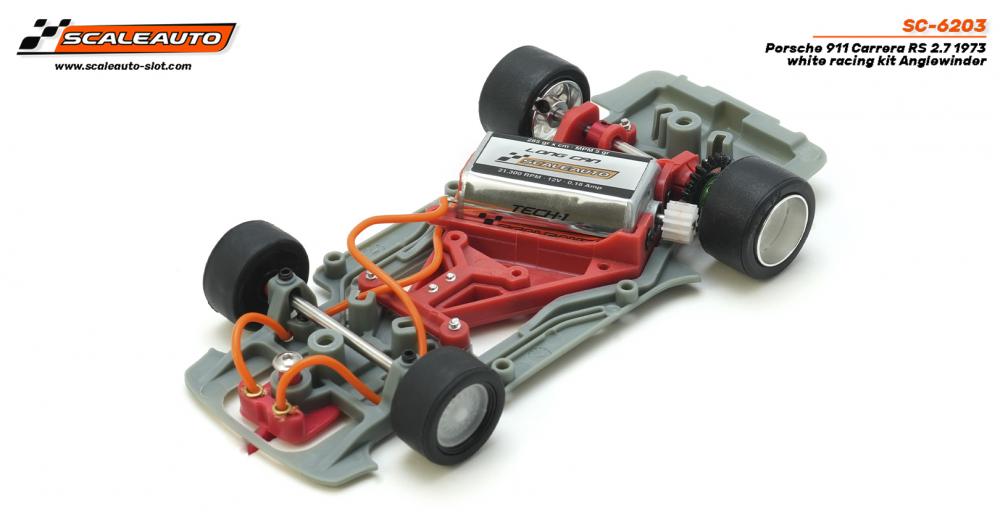 Scaleauto 1973 Porsche 911 Carrera RS 2.7 White Kit 1/32 Slot Car SC-6 ...