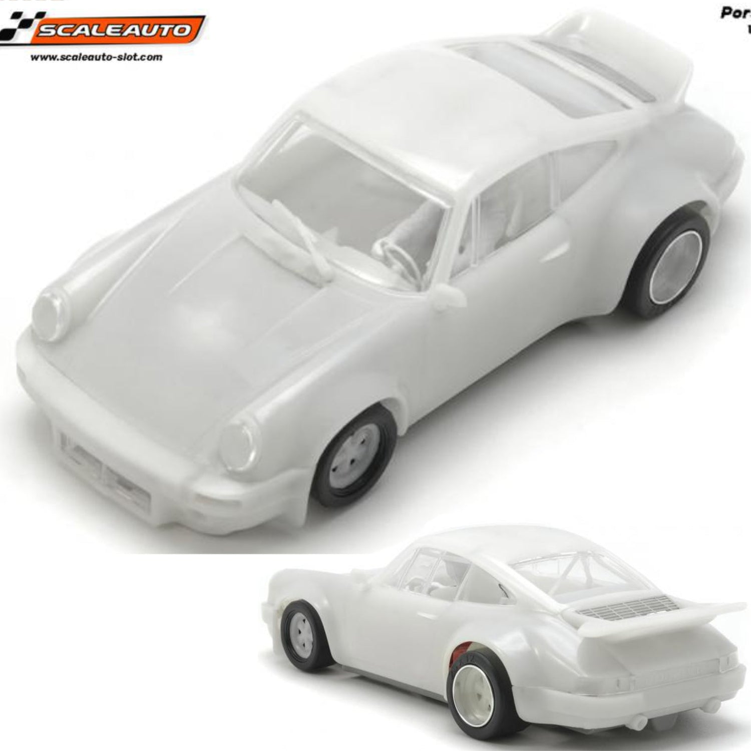 Scaleauto 1973 Porsche 911 Carrera RS 2.7 White Kit 1/32 Slot Car SC-6 ...