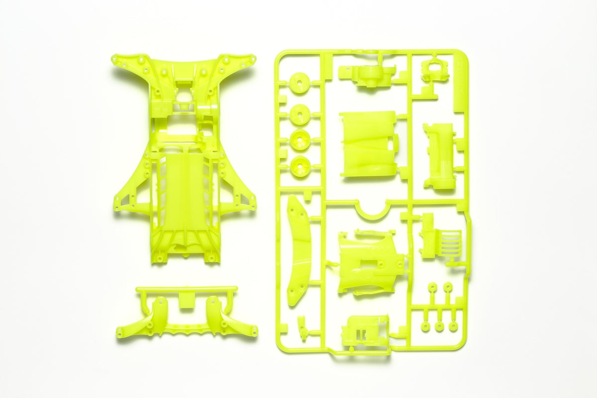 Tamiya JR Fluorescent Chassis Set, FM-A (Yellow) 95494 – Island Hobby Nut