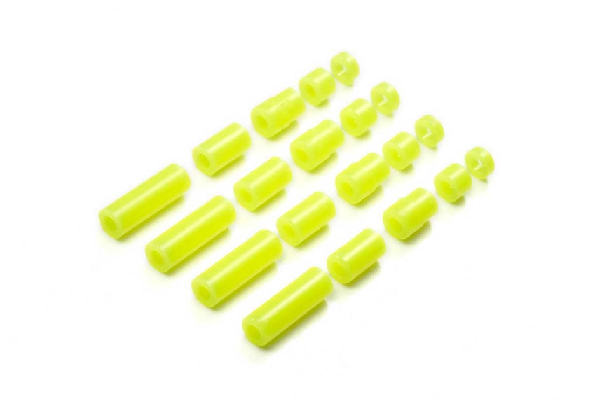 Tamiya JR Lightweight Plastic Spacer Set Fluorescent Yellow (12/6.7/6 ...